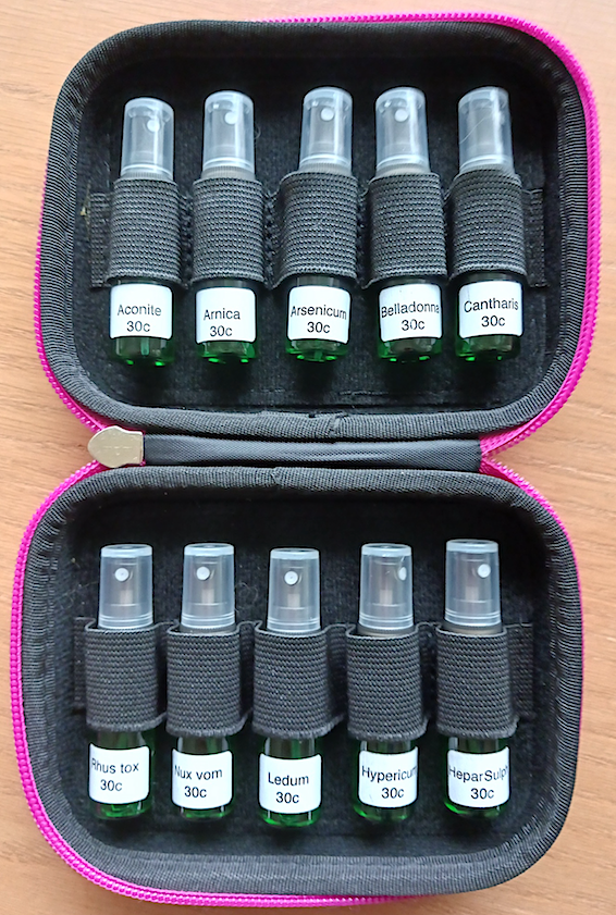 FIRST AID HOMEOPATHIC KIT - 10 LIQUID REMEDIES, SPRAY – NewVisions Health